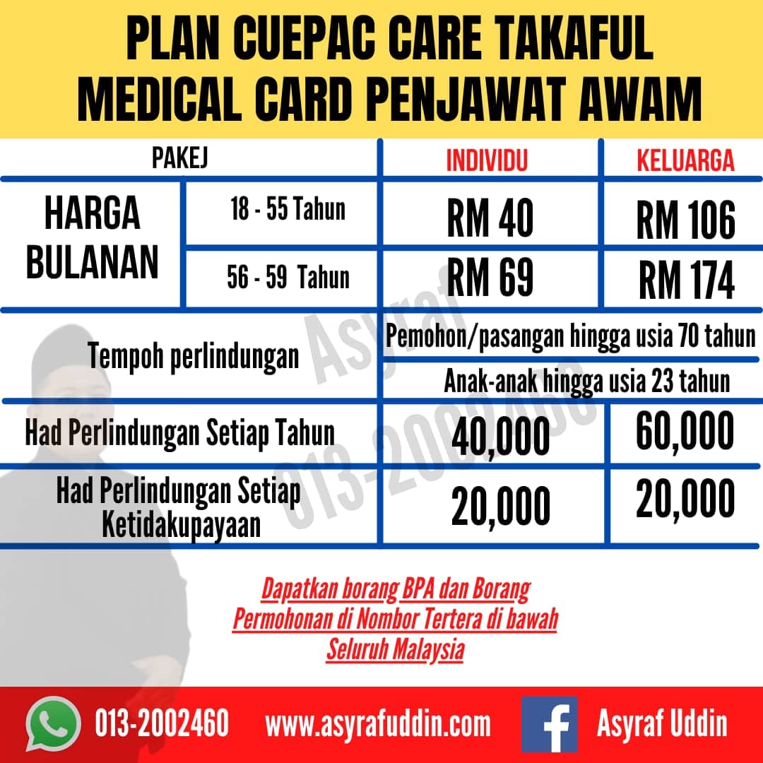 Cuepacs Care Medical Card | Asyrafuddin.com